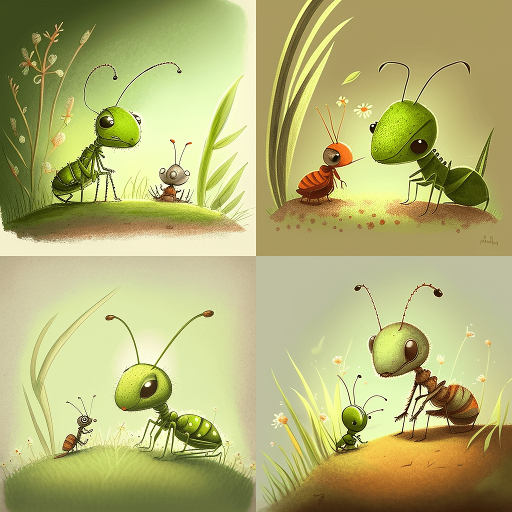 The Little Ant and the Hardworking Grasshopper | Moral story for kids ...